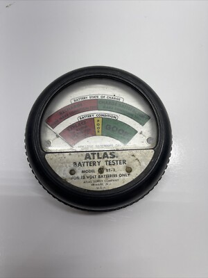 Vintage Atlas Battery Tester Model BT-3 | eBay