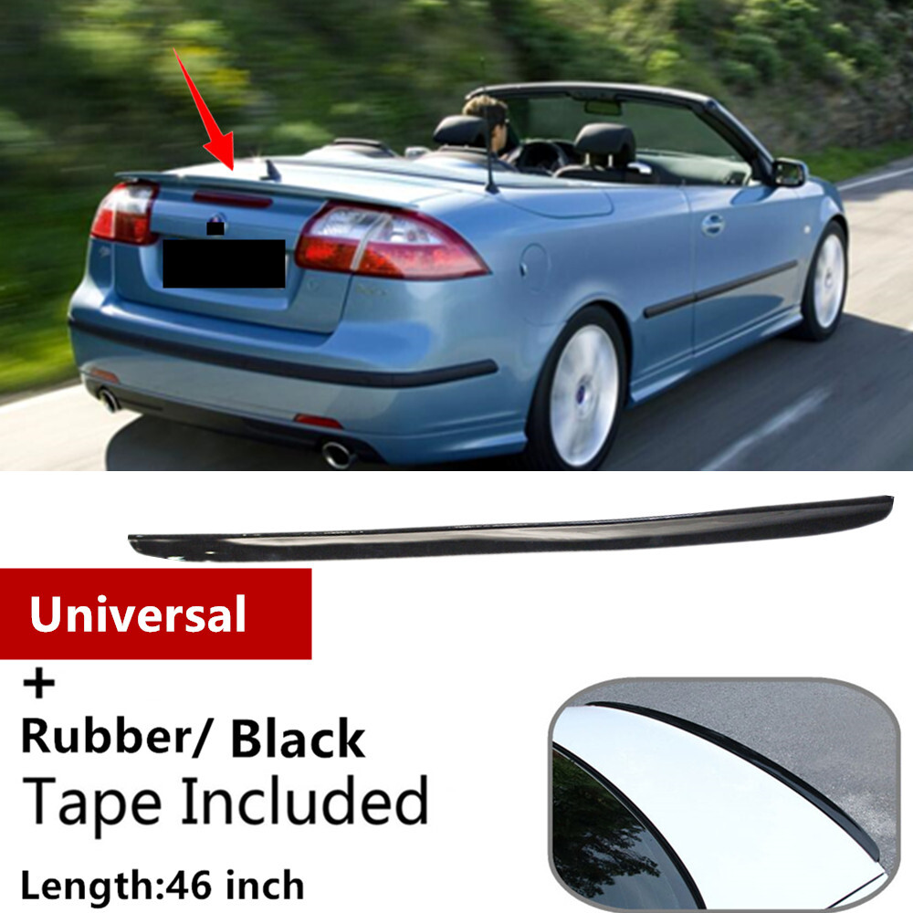 46'' Universal Black Fit For 2003-2007 Saab 9-3 Sedan Trunk Lip Spoiler ...