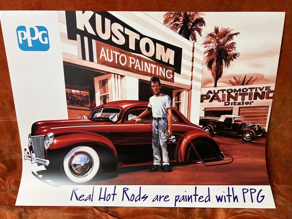 Original 1996 Darrell Mayabb Real Hot Rods Are Painted With PPG Poster ...