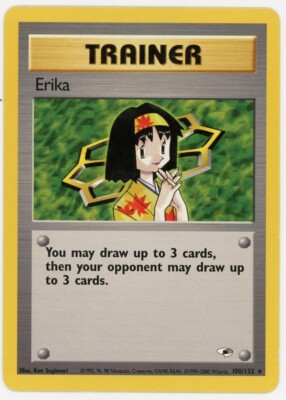 Trainer Erika Pokemon TCG Card 100/132 Nintendo | eBay