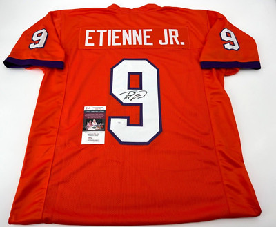 TRAVIS ETIENNE JR CLEMSON TIGERS SIGNED ORANGE CUSTOM STITCHED JERSEY ...