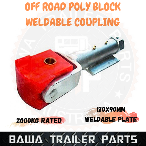 Galvanised Off Road 2T Poly Block Coupling Trailer Camper Caravan ...