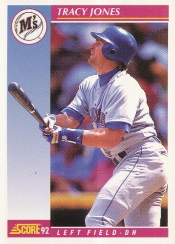 #206 SEATTLE MARINERS # TRACY JONES # BASEBALL CARD SCORE NFL '92 | eBay