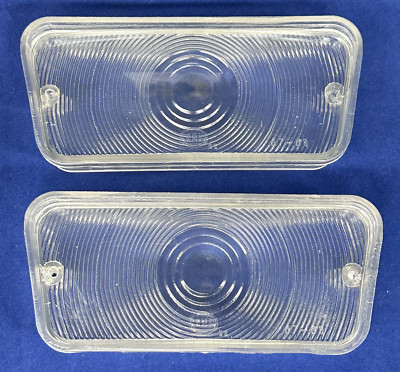 Ford Truck 1967 1968 1969 CLEAR Front turn signal lenses pair NEW SET ...