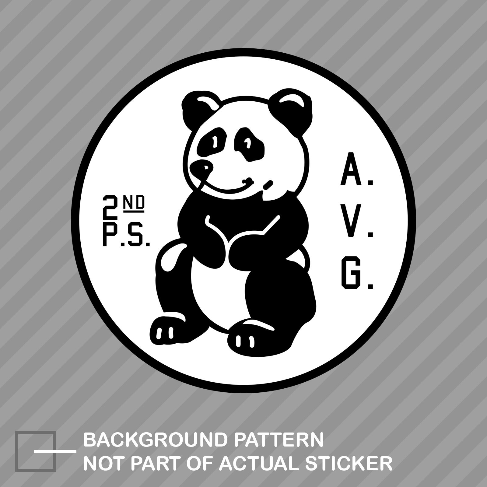 2nd AVG Panda Bears Sticker Decal Vinyl american volunteer group ...