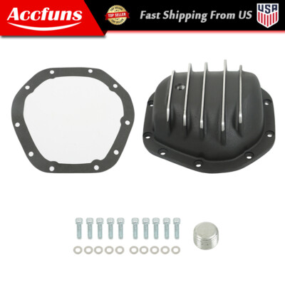 For Dana 44 10-Bolt Rear Aluminum Differential Cover w/ Gasket & Drain ...