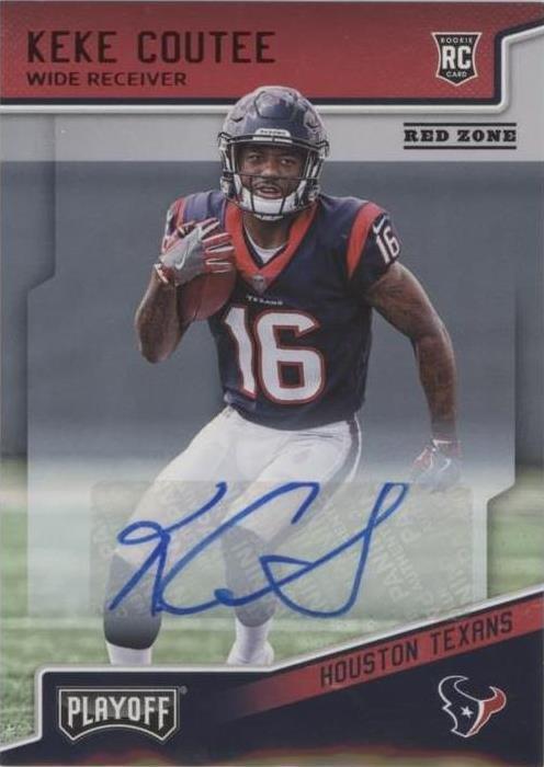 2018 Panini Playoff - Rookies Keke Coutee #228 Red Zone Autographs (AU ...