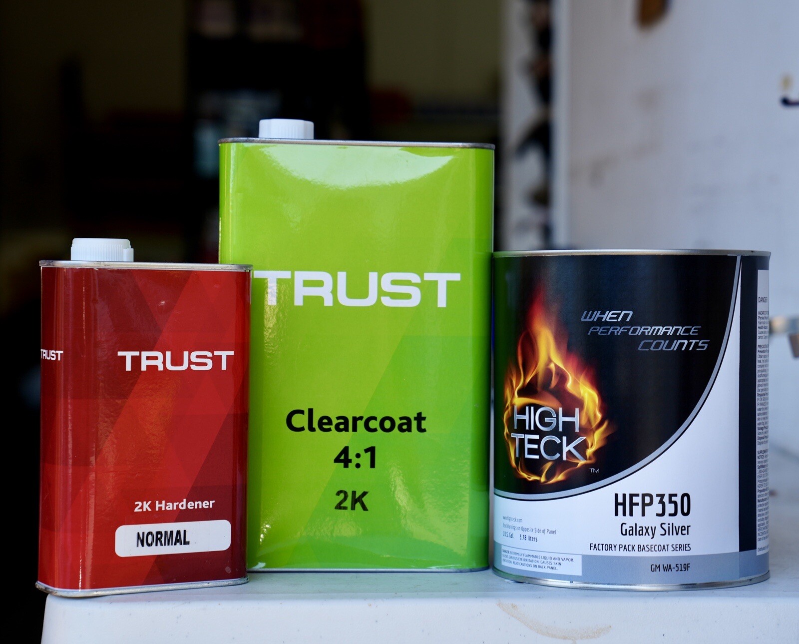 Galaxy Silver Basecoat Paint Trust Urethane 2K High Gloss Clear Coat ...