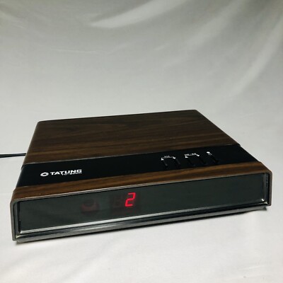 Vintage Tatung 1986 TV Channel CATV Cable Converter Box TC-60DR Wood ...