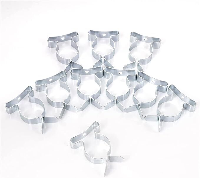 10 x Wide Base Tool Spring Terry Clips Heavy Duty Tool Storage Hangers ...