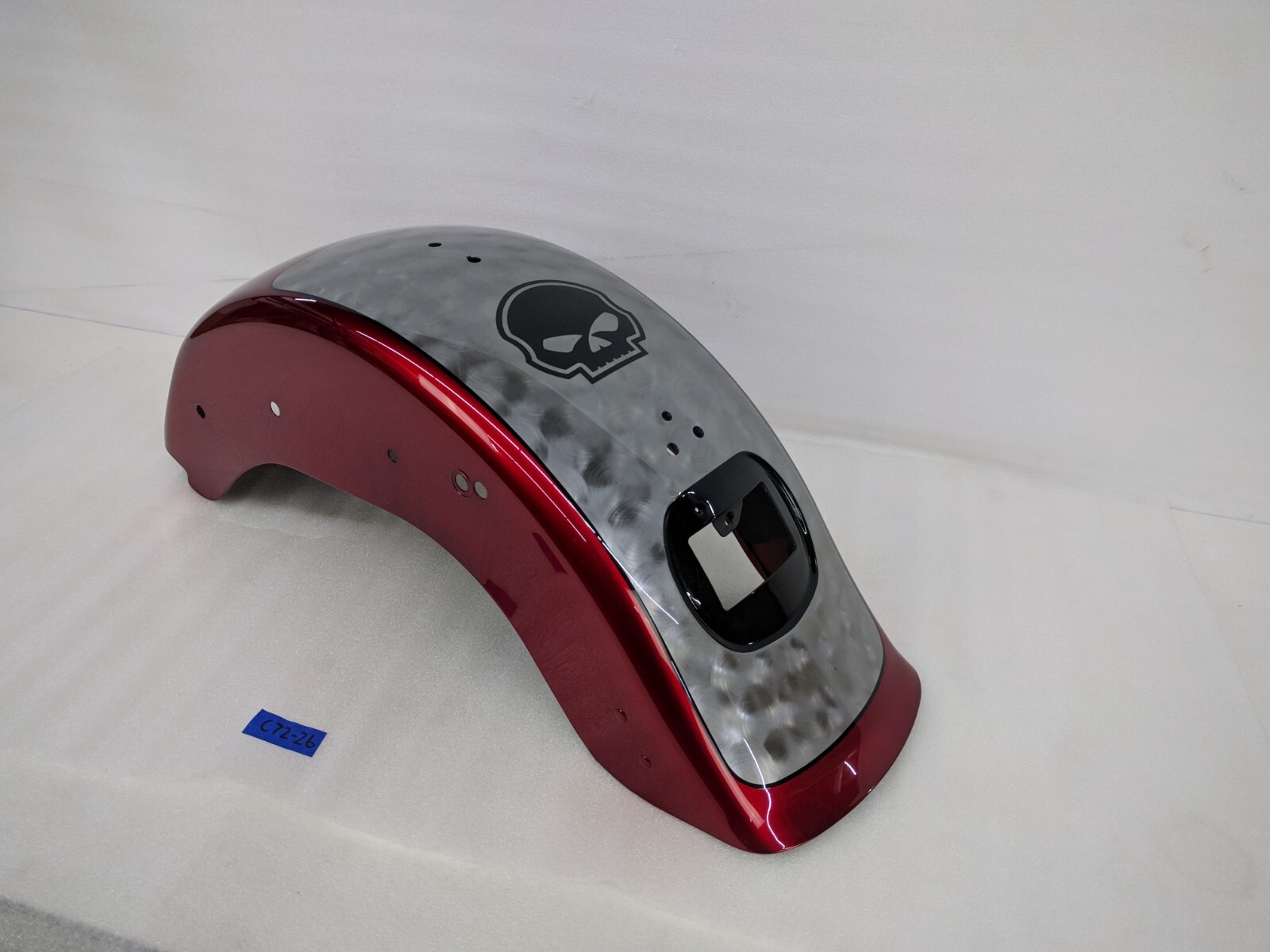 2007-2017 Harley-Davidson Fatboy Grind Real Fine Red Radical Paint Rear ...