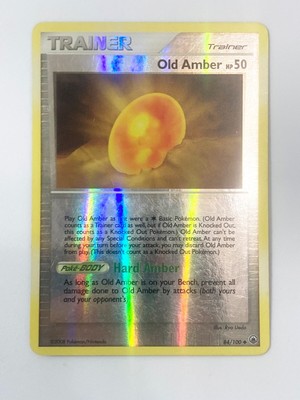 Old Amber 84/100 UC Reverse Holo Pokemon TCG Card Majestic Dawn - LP ...