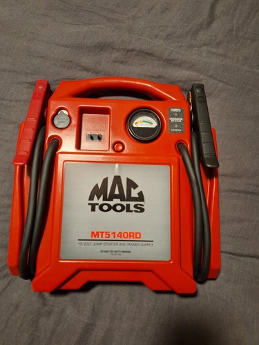 Mac Tools MT5140RD 12 V Jump Starter and Power Supply for sale online ...
