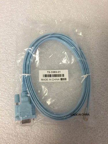 1PC NEW CISCO CONSOLE Cable 1.80m 6Ft RJ45 to DB9 Baby Blue 72-3383-01 ...