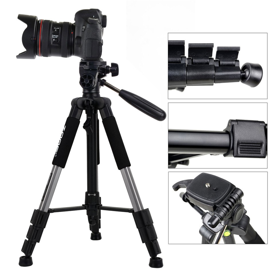 ZOMEI Q111 Professional Aluminium Travel Tripod Pan Head for Canon DSLR ...