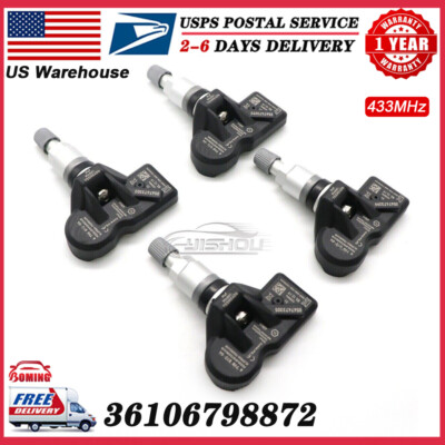 Set (4) 36106798872 TPMS Tire Pressure Monitoring Sensor for BMW F30 ...