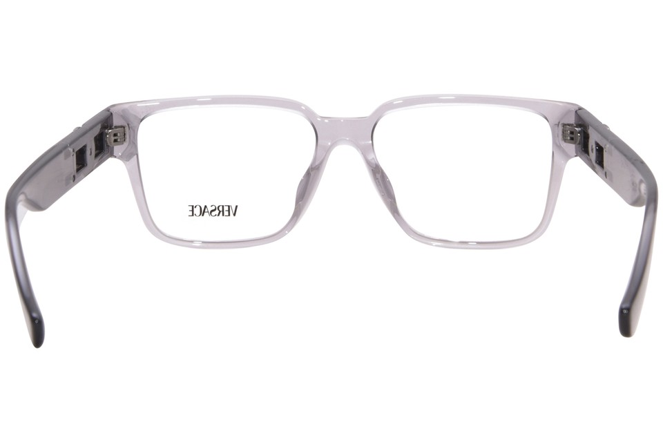 Versace VE3346 593 Eyeglasses Frame Men's Grey Transparent Full Rim ...