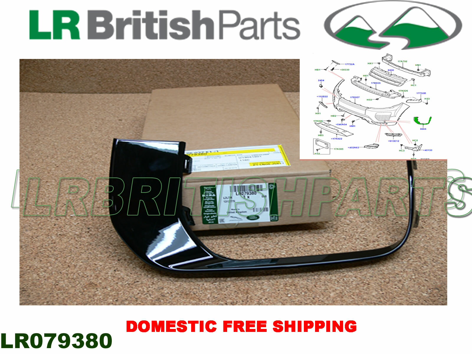 GENUINE LAND ROVER FOG LAMP BEZEL RANGE ROVER EVOQUE 16 ON LH NEW ...