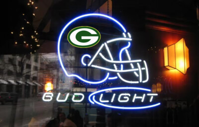Green Bay Packers Beer Neon Sign Beer Bar Sport Pub Cave Gift Wall ...
