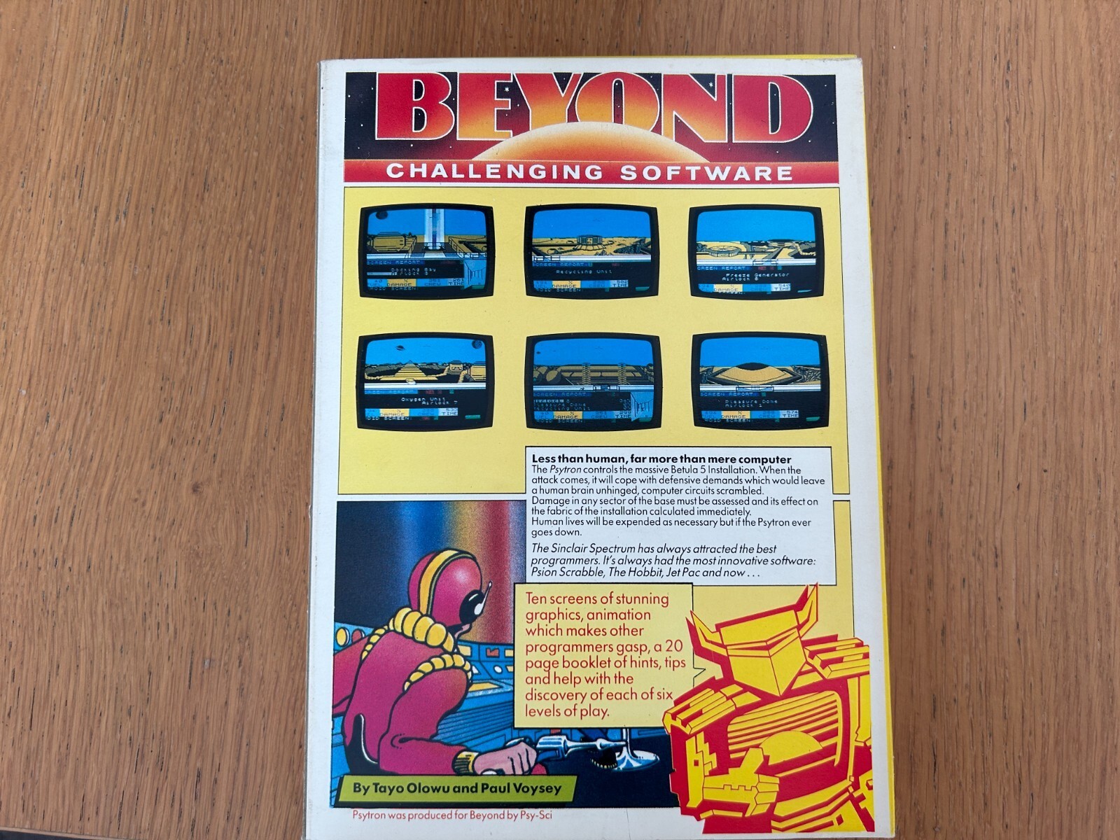 Psytron Beyond ZX Spectrum 48k / 128k Big Box Game complete in box ...
