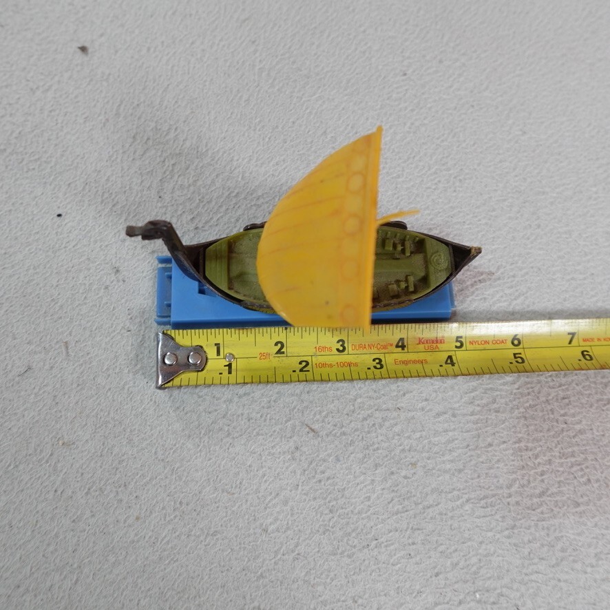 Vintage Eldon Viking Ship Plastic Toy Sailboat 1966 With Stand 5 Inch ...