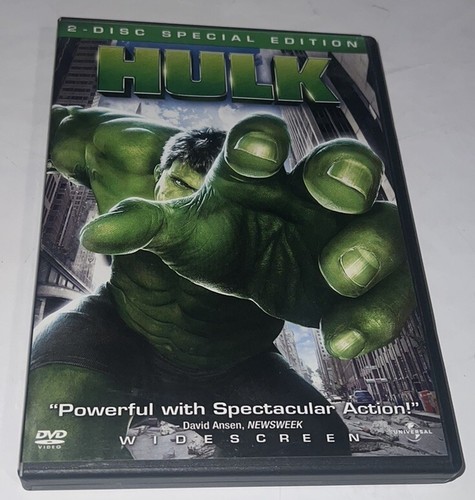 Hulk DVD 2 Disc Set Widescreen 2003 Eric Bana Jennifer Connelly ...