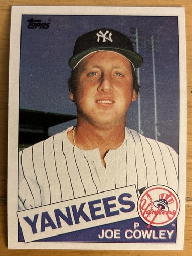 1985 Topps Joe Cowley Baseball Card #769 Yankees Pitcher Mid-Grade EX O ...