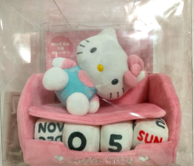 Sanrio Official Hello Kitty Plush Perpetual Calendar Pink Not Opened ...
