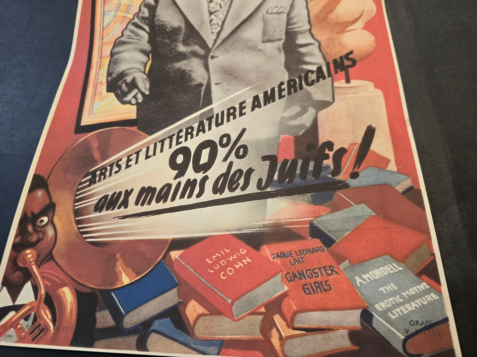 FRENCH FRANCE - JEWISH AMERICAN PROPAGANDA Poster Print WW2 WWII | eBay