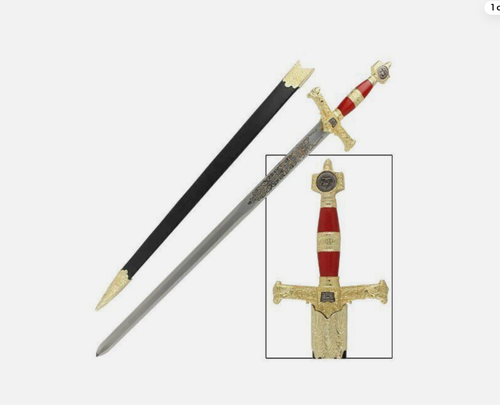 King Solomon Medieval Templar Crusader Replica Greatsword, 48" Length ...