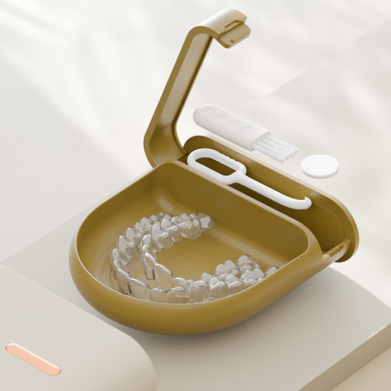 Dental Brace Storage Box Mouth Guard Box Oral Cleaning Teeth Aligner ...