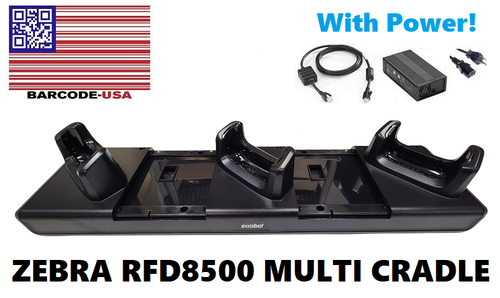 Zebra RFD8500 Cradle CRDUNIV-RFD8500-1R Charges 3 RFD8500 Scanners, w ...
