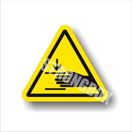 Industrial Safety Decal Sticker caution PINCH POINT - CRUSH HAZARD ...