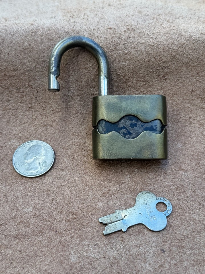 Vintage Yale & Towne Padlock Model 633 w/ Original Key – Made in USA ...