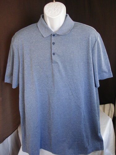 Adidas Prime Green Heathered Blue 100% Poly S/S Polo Shirt Sz. 2XL | eBay