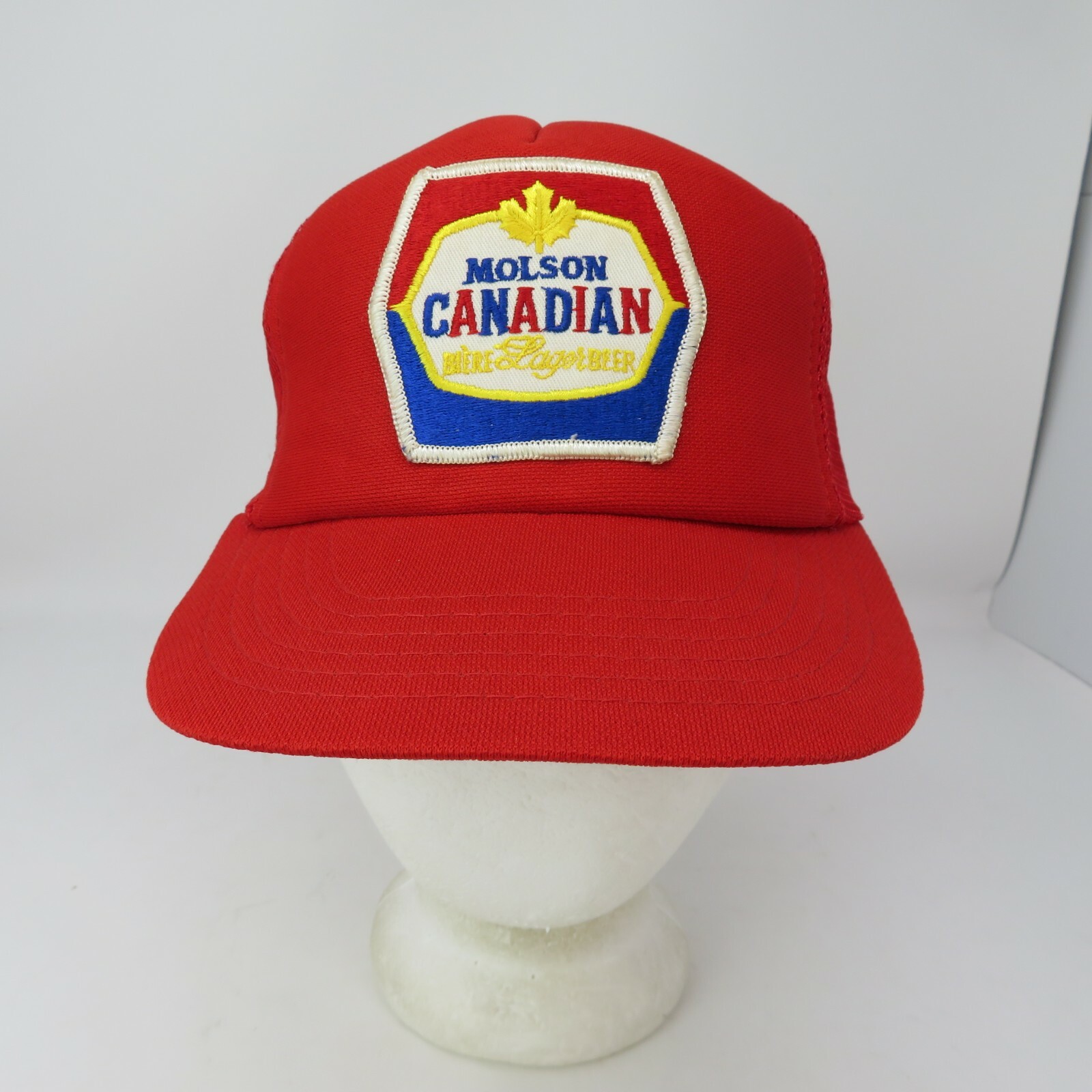 RARE Vintage Mesh Trucker Snapback Patch Hat Cap - Molson Beer Ale ...