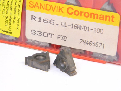 NEW 10PCS. SANDVIK R166.0L-16RN01-100 GRADE: S30T CARBIDE INSERTS | eBay