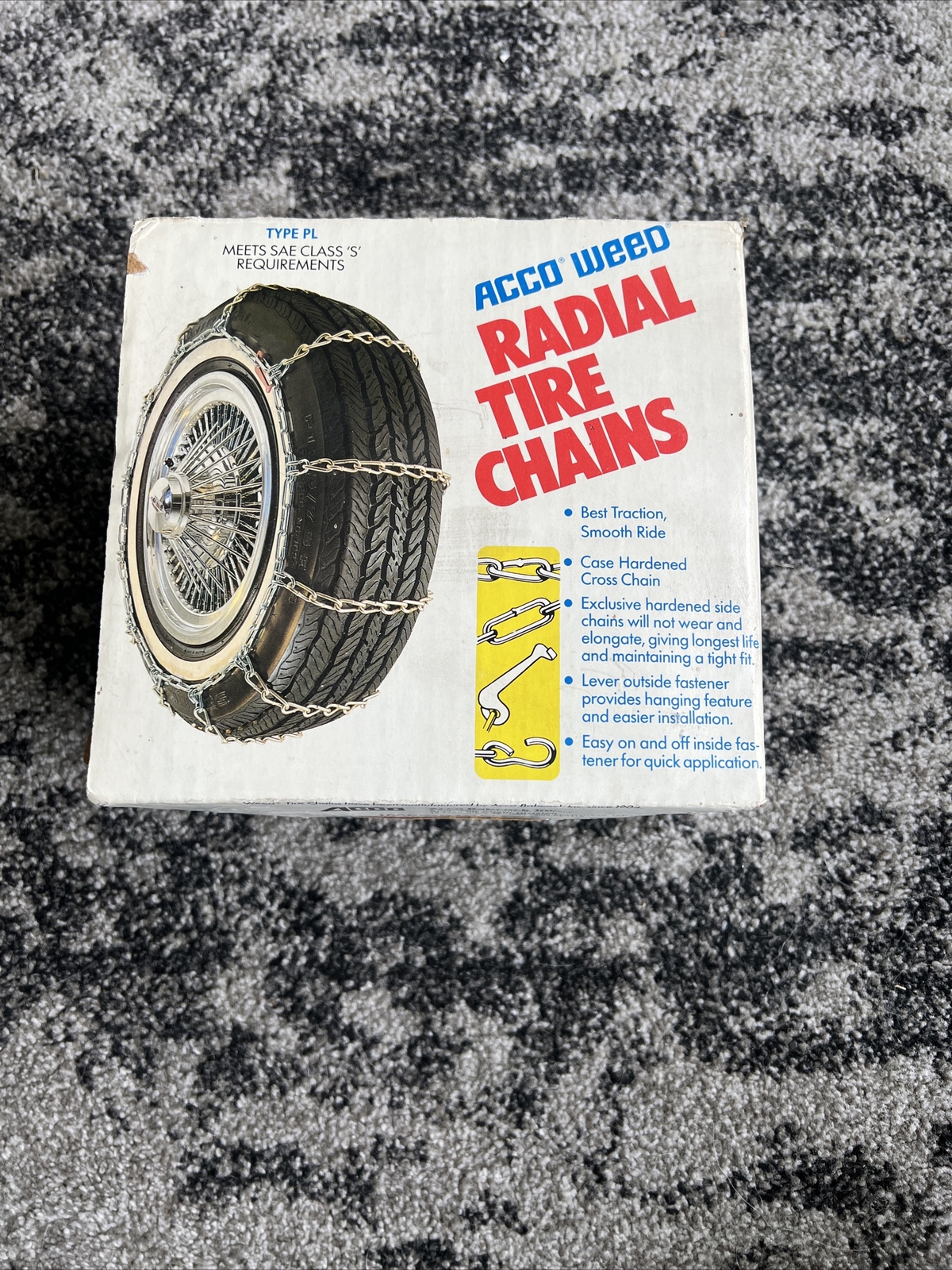 Vintage Acco Weed Radial Tire Chains #1126 One Pair. New in Box | eBay
