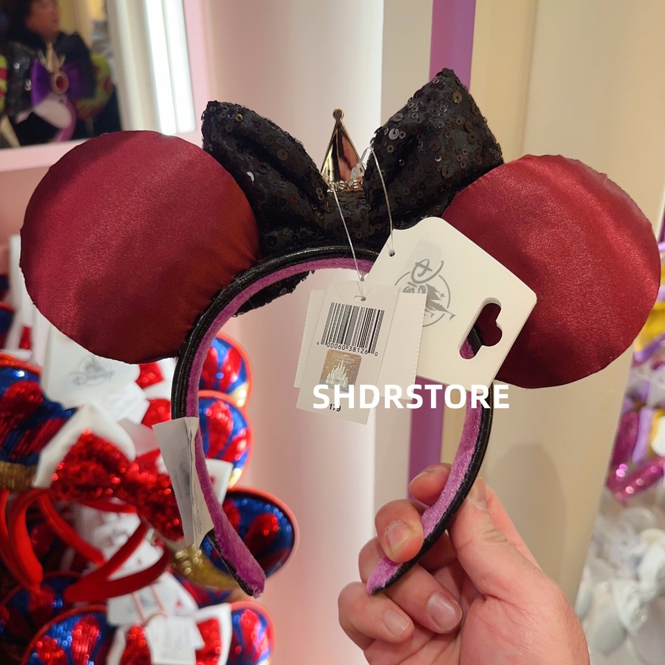 Disney authentic 2024 Snow White Evil Queen Minnie mouse Ear Headband ...