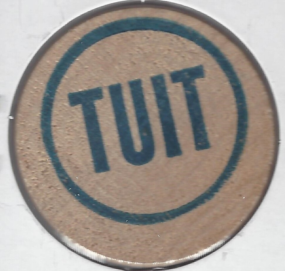 HILL'S PEST CONTROL, Advertising Token/Coin, Round TUIT, Wooden Nickel ...