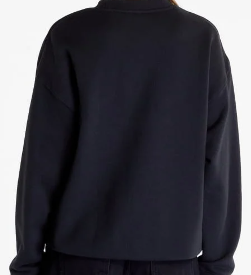 Adidas originals Women's Trefoil Crew Sweatshirt Black IB7431 g | eBay