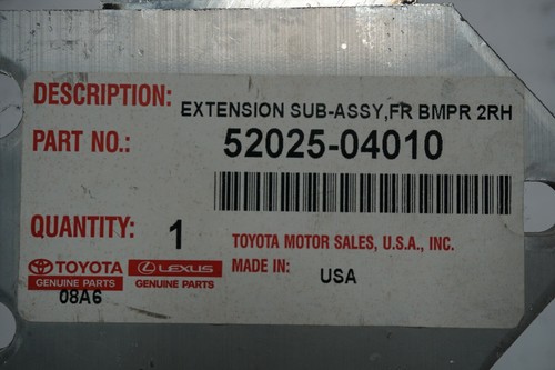 FITS FOR TACOMA 2005 - 2011 FRONT REINFORCEMENT BRACKET RIGHT ...