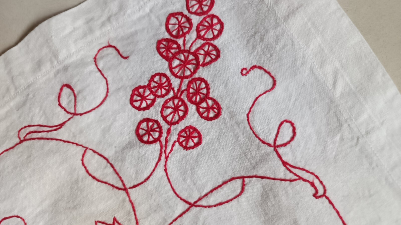 Antikes Altartuch-Wandbehang-Kommodendecke?-Stickerei-Spruch-Spitze | eBay