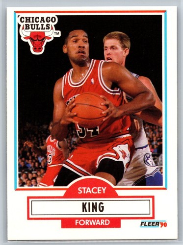 1990-91 Fleer Stacey King Rookie Chicago Bulls RC #27 | eBay