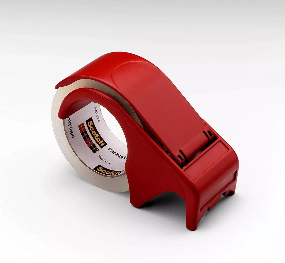 3M Scotch Packaging Tape Hand Dispenser - DP300-RD Packing Sealing Roll ...