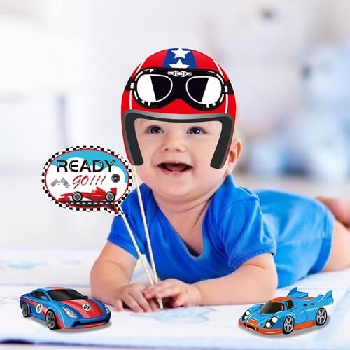 25Pcs Race Photo Booth Props with Stick Racing Car Theme Selfie Props ...
