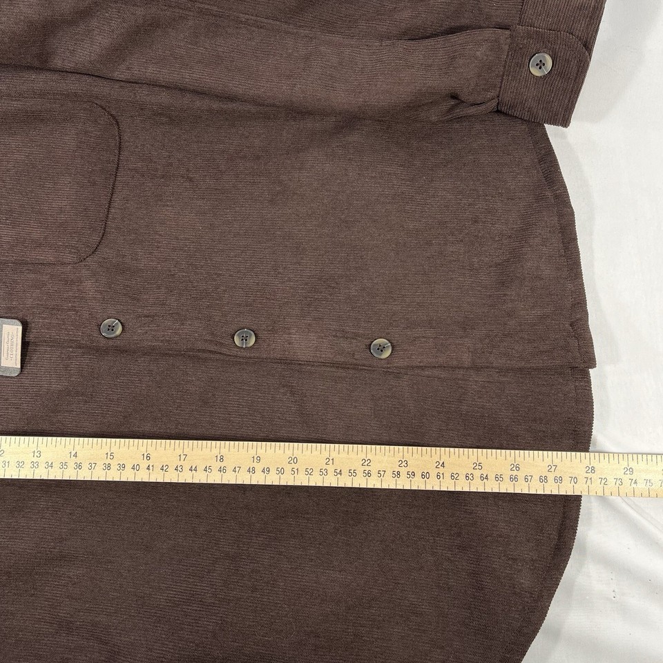 Outlander by Craft And Flow Brown Corduroy Plaid Lined Shirt Jacket ...