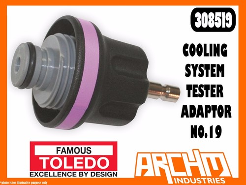 TOLEDO 308519 - COOLING SYSTEM TESTER ADAPTOR - NO.19 - PLASTIC ...