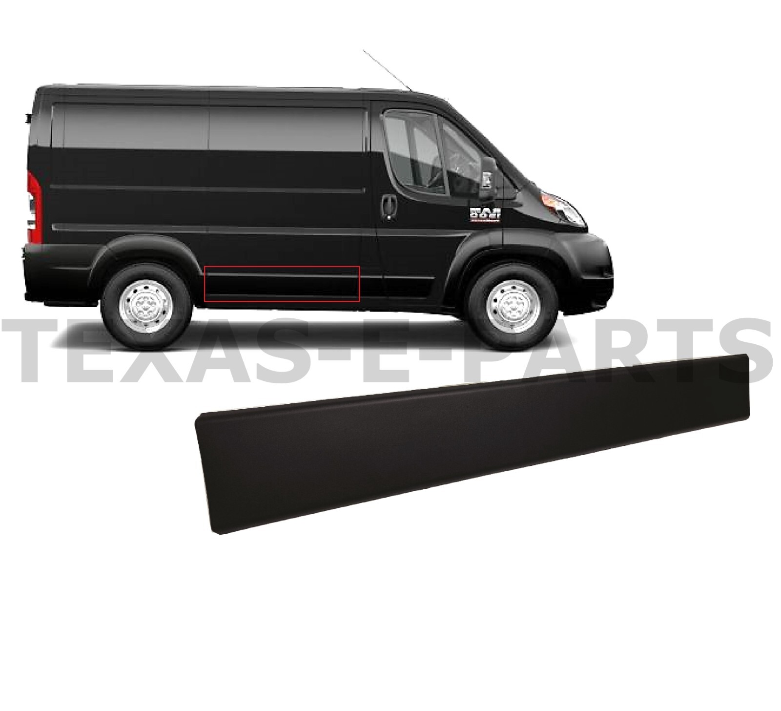 New Fits 2019-2023 Ram Promaster 1500-3500 Sliding Door Molding Trim ...