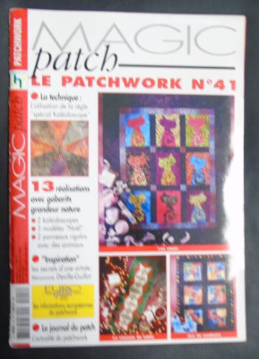 Magic Patch N° 41 Patchwork Couture technique règle kaleidoscope Noël Animaux | eBay